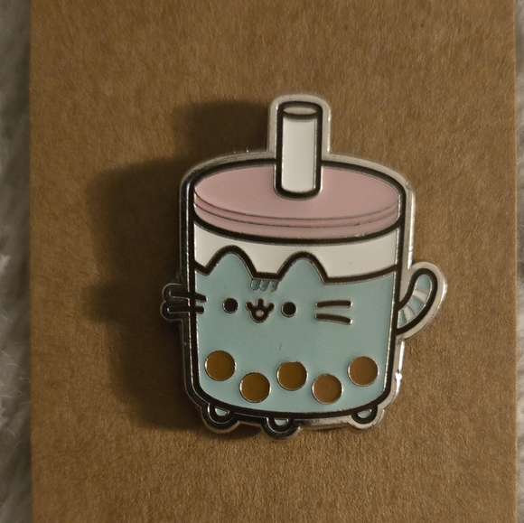 Pusheen | Accessories | Pusheen Cat Bubble Tea Enamel Pin 35 | Poshmark